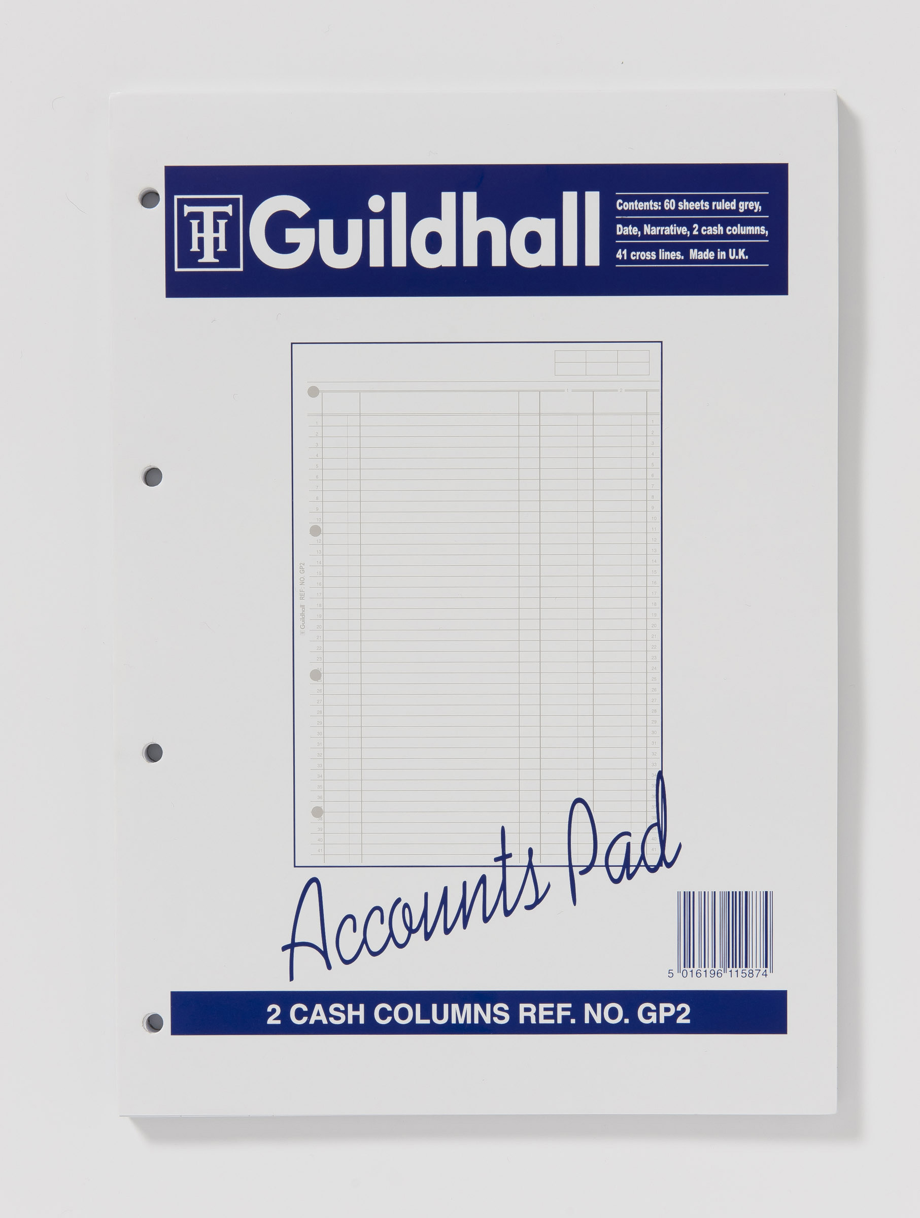 Guildhall A4 Ruled Account Pad 2 Cash Columns 60 Pages GP2Z Accounts Guildhall A4 Ruled Account Pad 2 Cash Columns 60 Pages GP2Z Accounts